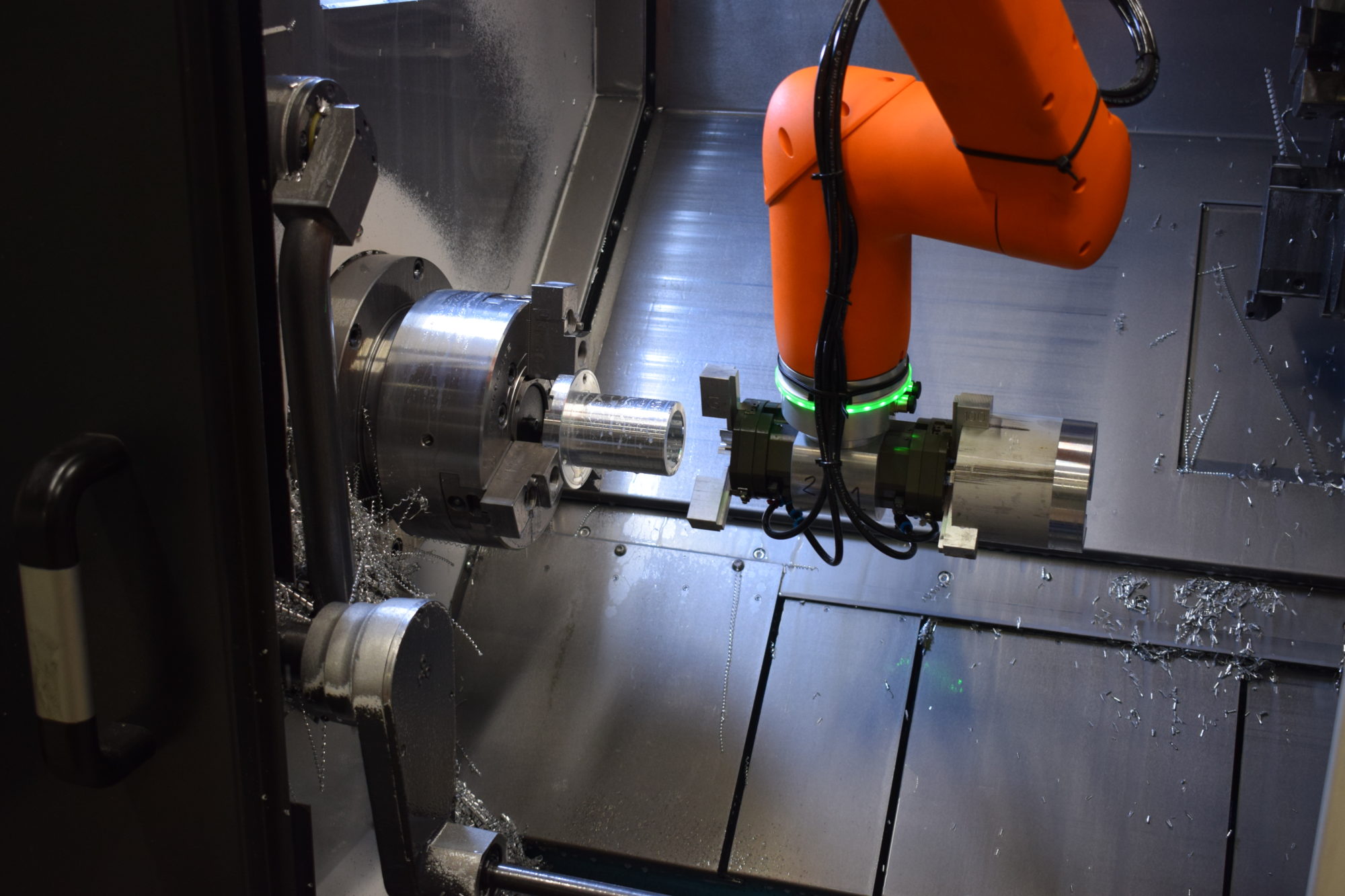 The Advantages Of Cnc Machine Tending With Hanwha Hcr Collaborative Robots Fsd Robotics A